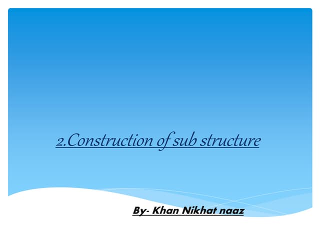 Superstructure construction | PPT