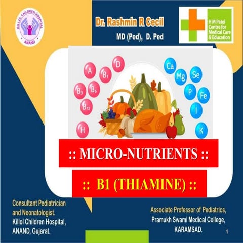 B Complex (B1 Thiamine) | PPT