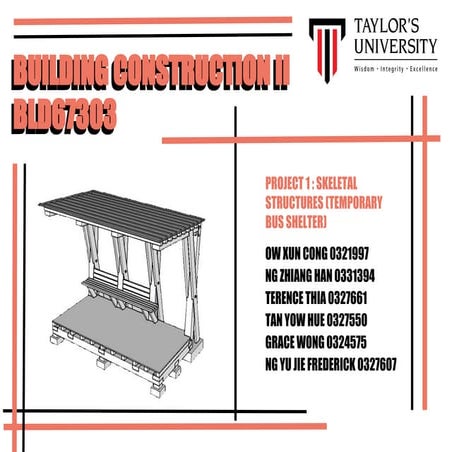 Bcon bus shelter skeletal construction P1 | PDF