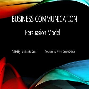 Persuasion Model | PPT