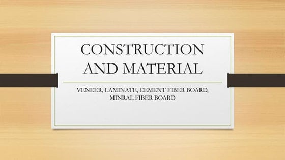 15 manufactured boards | PPT