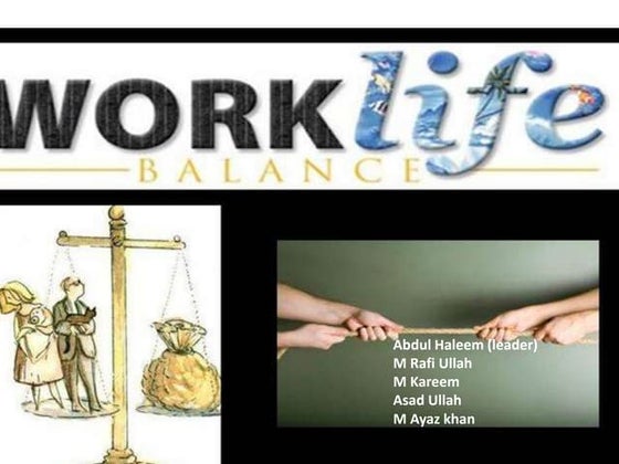 work life balance ppt | PPTX
