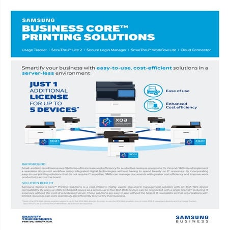 Business Core™ Printing Solutions Brochure | PDF