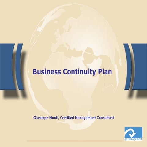 Business Continuity Plan | PPT