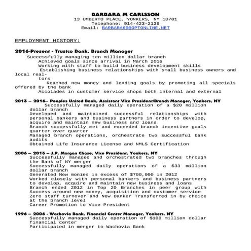 Bc resume aug 2016 final | PDF