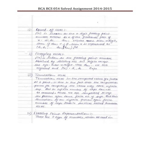 Bcs 054 solved assignment | PDF | Homework and Study | Education