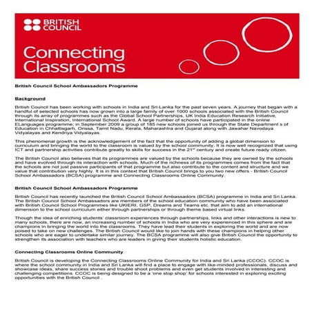 British Council Brochure Final Version | PDF