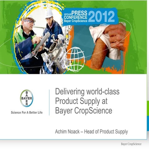 Delivering world-class Product Supply at Bayer CropScience | PDF