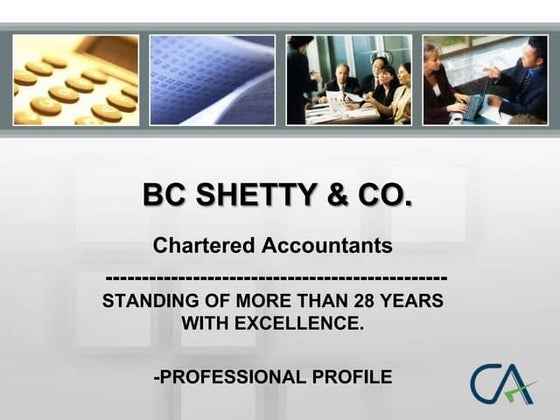 CA Firm Profile | PPTX