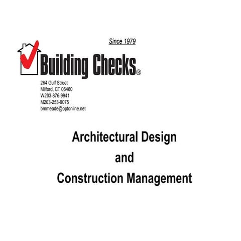 Building Checks slide show | PPT