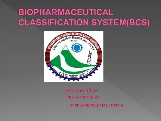 Biopharmaceutical classification system | PPT