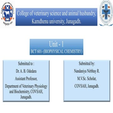 biochemistry biophysical chemistry 601 unit 1 .pptx