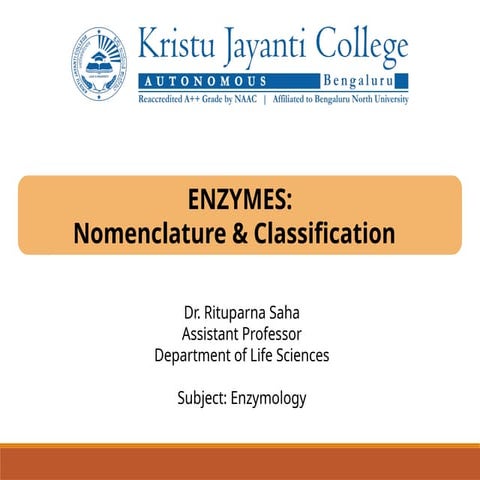 ENZYMES: Nomenclature & Classification.pptx