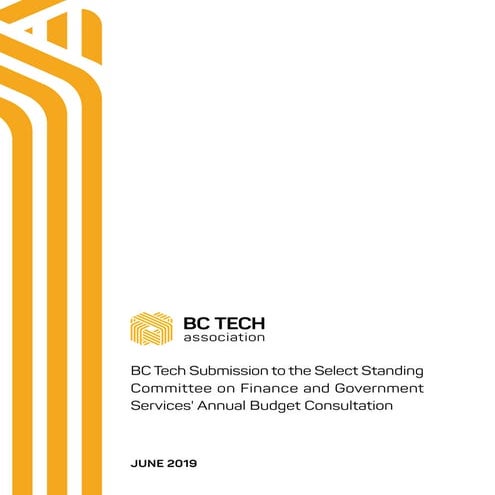 BC Tech 2020 BC Budget Submission | PDF