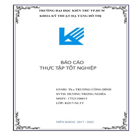 BCTT cho khoa kỹ thuật hạ tầng về thực tập .docx