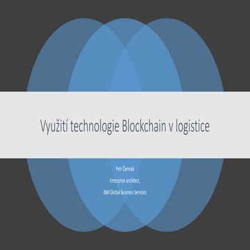 Blockchain in Logistics | PPTX