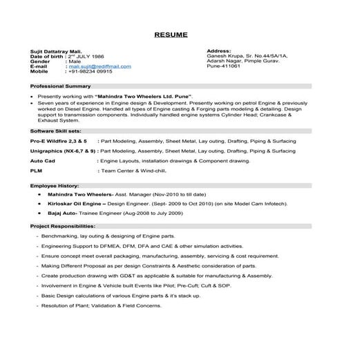 Resume_amit shah_pic | PDF