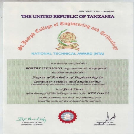 B.E Certificate | PDF