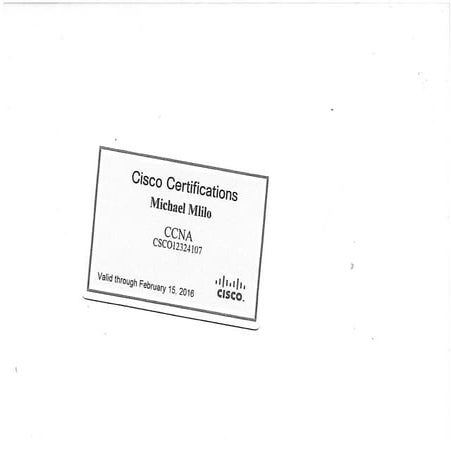 CCNA Certificate card | PDF