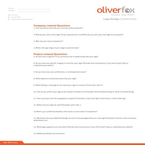 LogoDesignForm (1) | PDF | Marketing and Advertising | Business