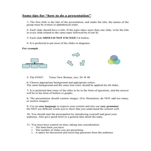 how to present | PDF