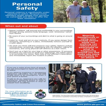 Personal Safety Fact Sheet | PDF