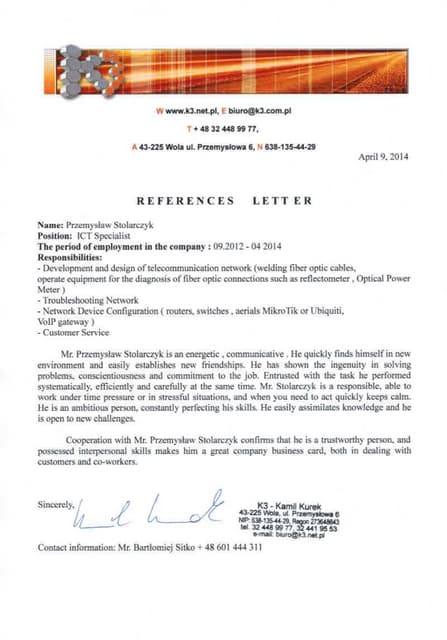 Robbe Gobble Recommendation Letter | DOCX