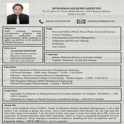 Resume Azfar | PDF