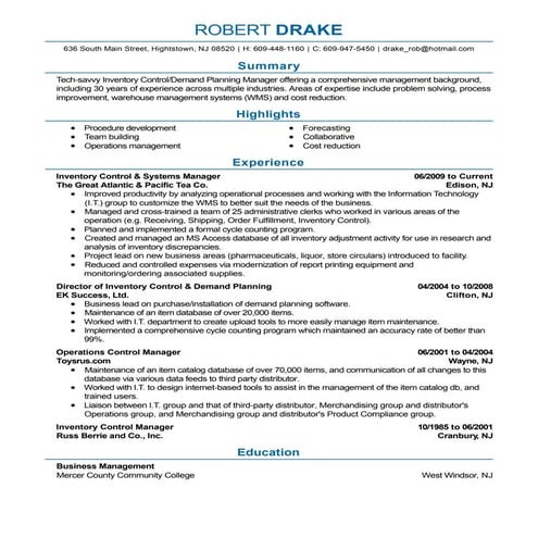 Robert Drake Resume 1b | PDF