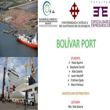BOLIVIA PORT- LOGISTICS TUTORIAL WORK | PPT