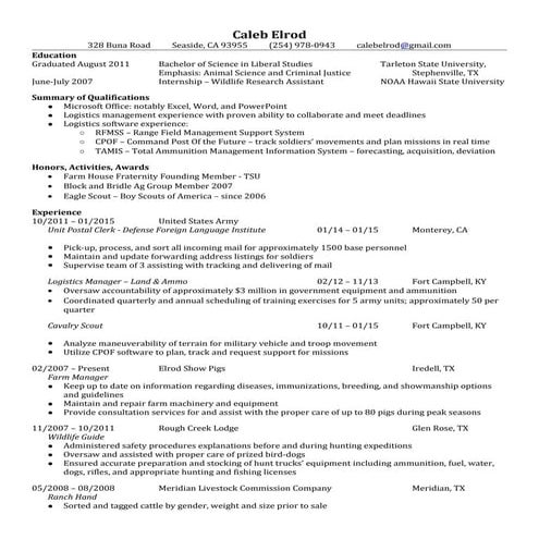Caleb Elrod Resume (1) | DOC
