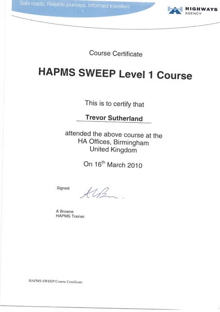 Construction Site Supervisors Saftey Certificate | PDF