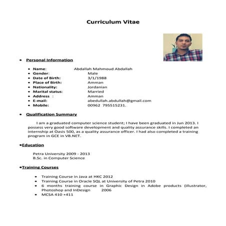 Abdullah-Abdullah-CV-2 | DOC