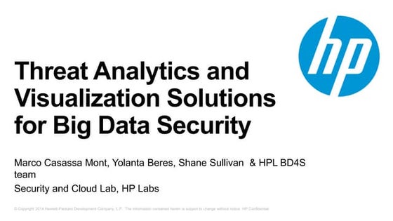 Big Data for Security - DNS Analytics | PPTX | Computer Networking | Computing
