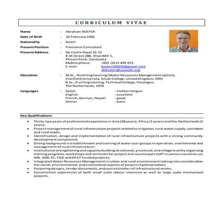 CV Ab Koster updated Feb 2017 | DOCX