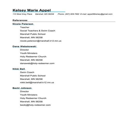 Reference Sheet | RTF