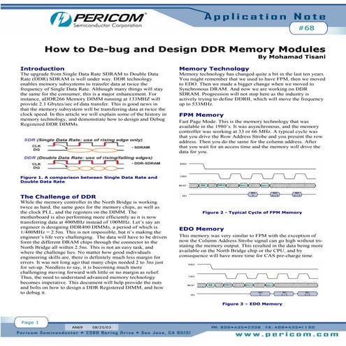 Ddr Dimm Design Pdf Operating Systems Computer Software And