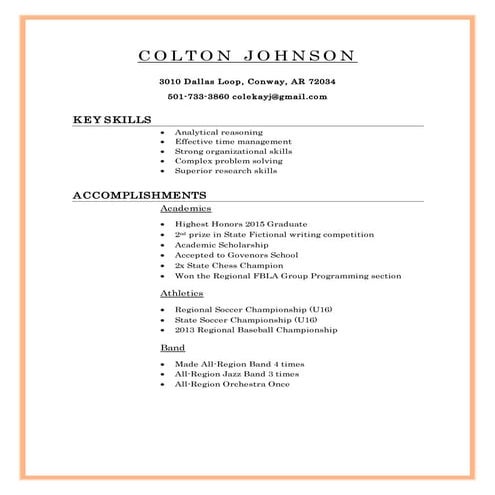 Colton Resume | DOCX