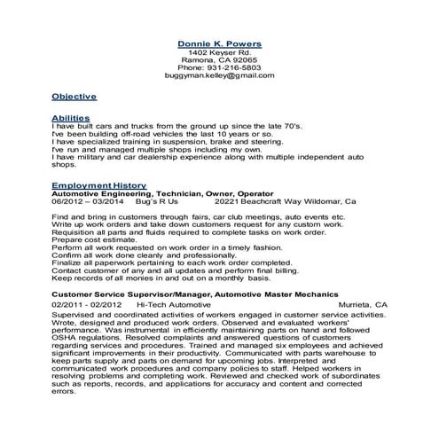 Ken's Resume | DOCX