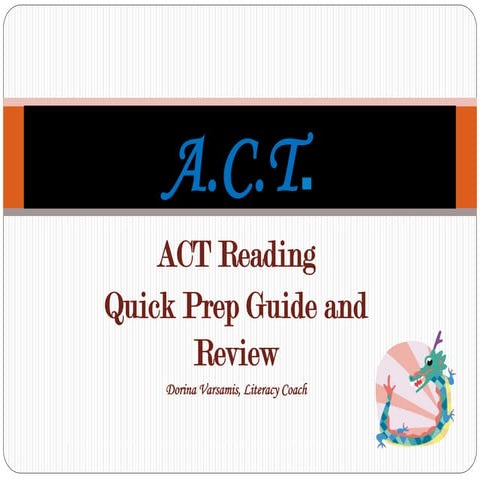 ACT Quick Guide and Review July 2015 | PPT