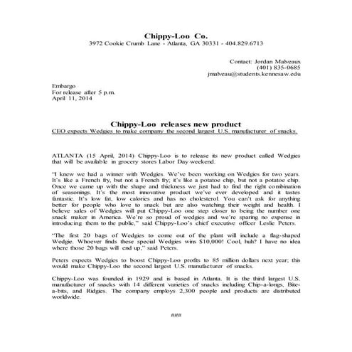 press release | DOCX