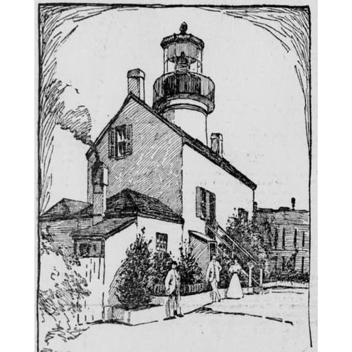 Alcatraz Lighthouse Sketch drawn from a photograph 26 April 1896 | PDF