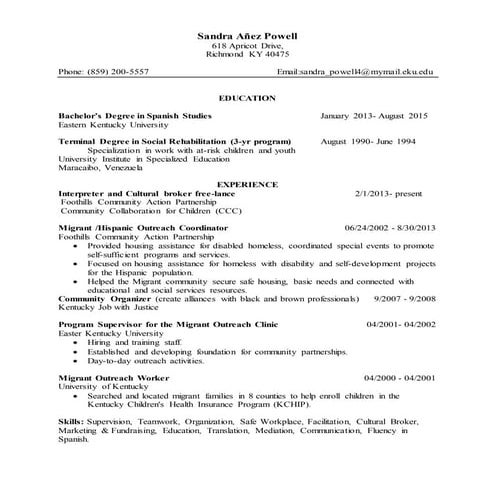 Sandra Añez long resume 2015 final | DOCX