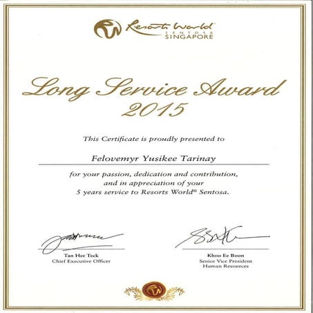 Long Service Award | PDF