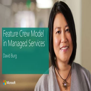 Microsoft - Feature Crew Model in Managed Services | PPTX