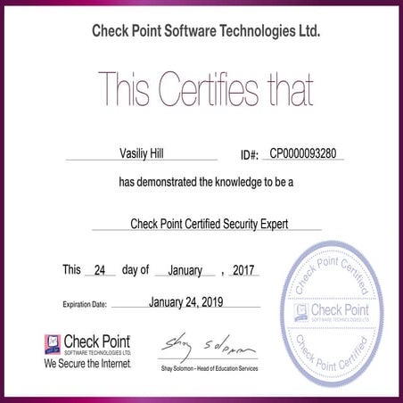 Check Point Certified Security Expert | PDF