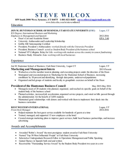 Dalton Dowdy Current Resume | DOCX | Business | Business and Finance