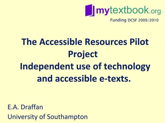 Accessible Digital Resources | PPT