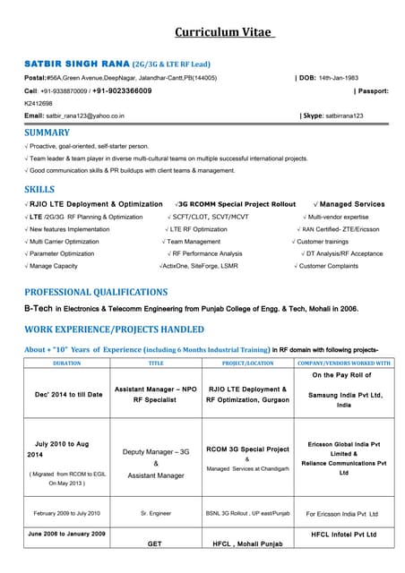 Hussams Cv October 21 2008 | DOC | Computer Networking | Computing