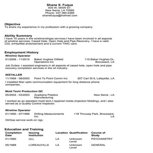 Wireline Operator | PDF
